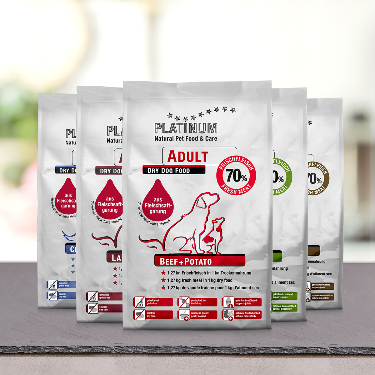 Variety pack dry dog food